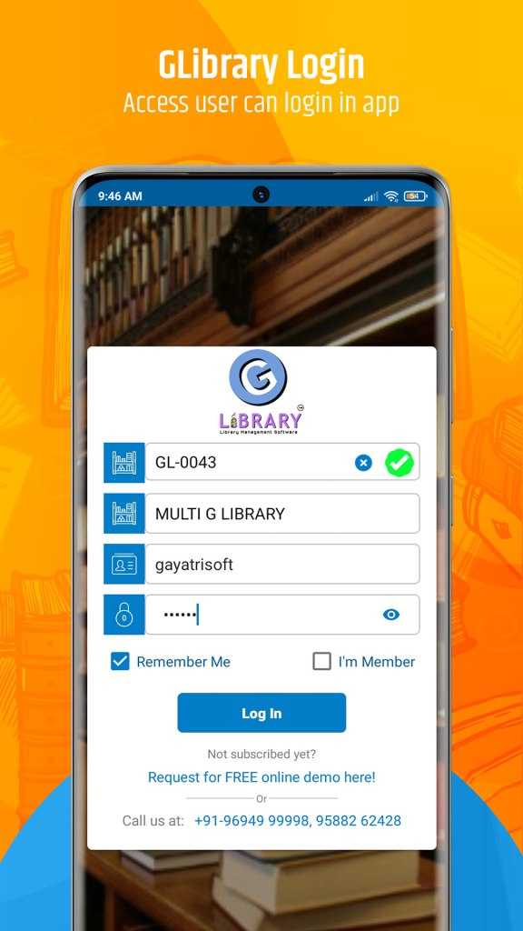 GLIBRARY Mobile app for iOS and Android Devices in 2024