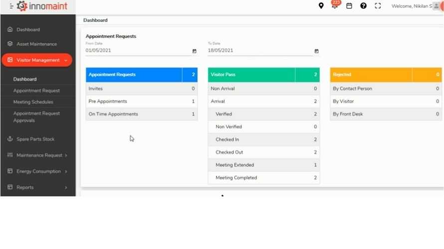 Innomaint VMS Mobile app for iOS and Android Devices in 2024