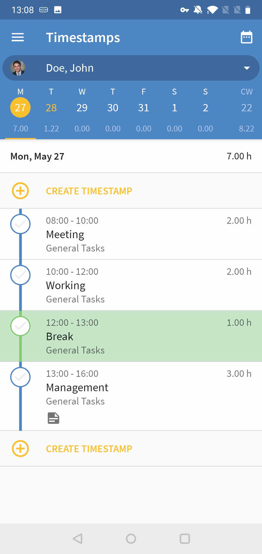 TimeTac Mobile app for iOS and Android Devices in 2025