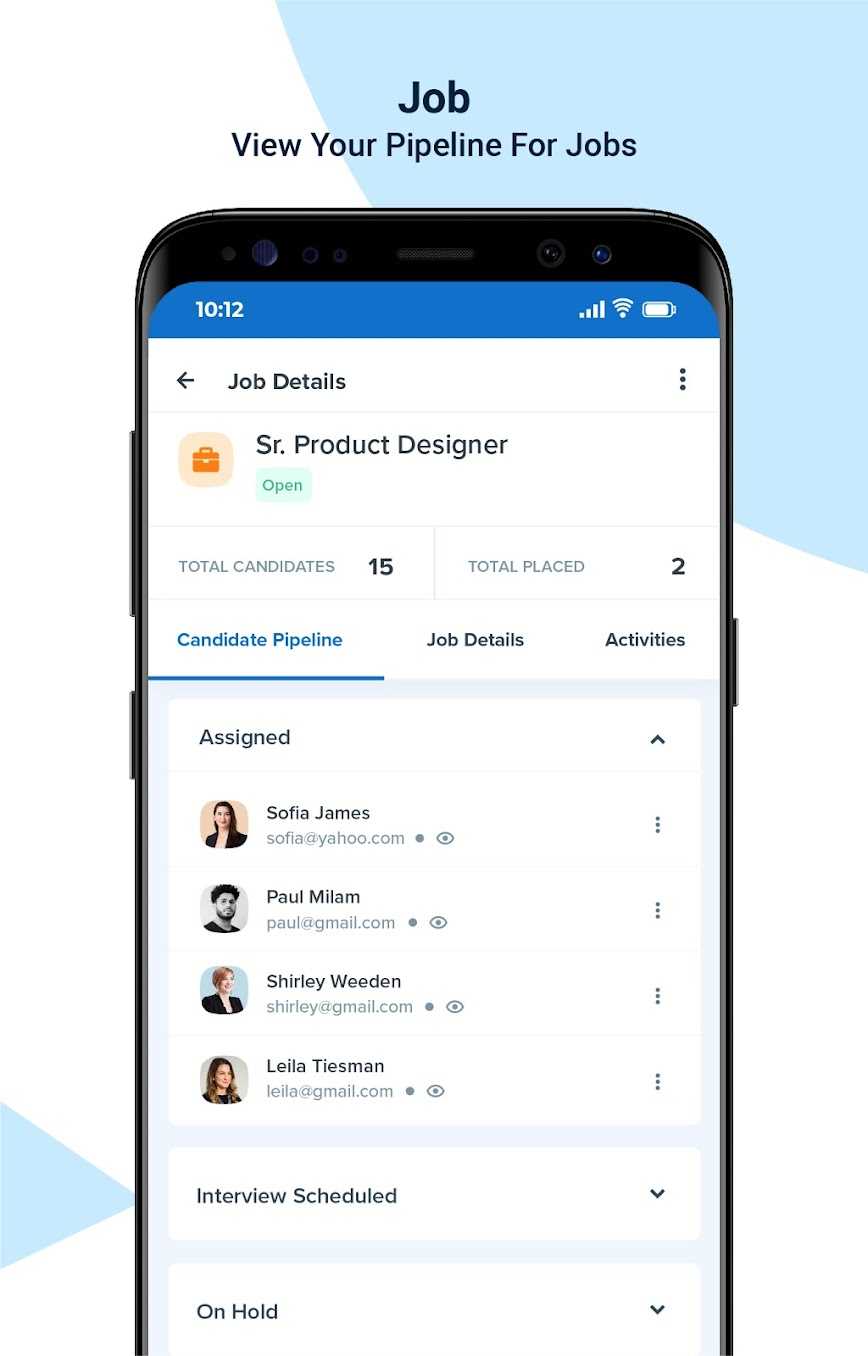 Recruit CRM Mobile app for iOS and Android Devices in 2024