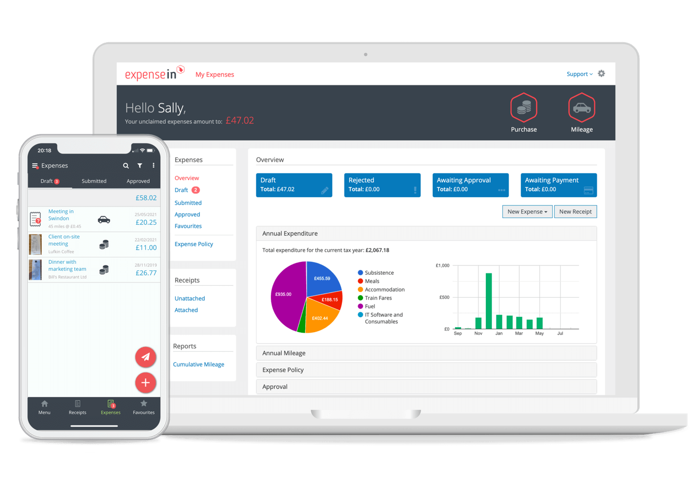 ExpenseIn Mobile app for iOS and Android Devices in 2025