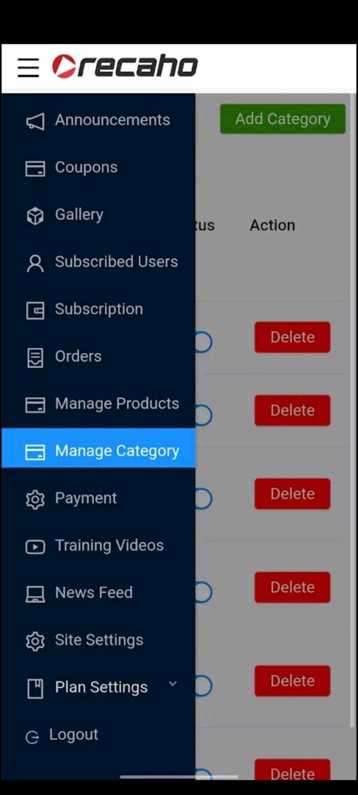 Recaho POS Mobile app for iOS and Android Devices in 2024