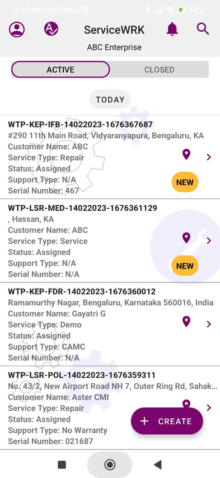 ServiceWRK Mobile app for iOS and Android Devices in 2025