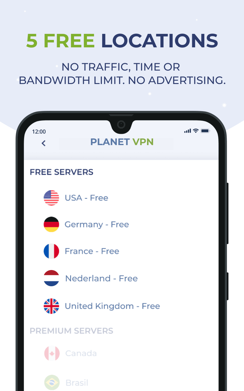 Planet VPN Mobile app for iOS and Android Devices in 2025