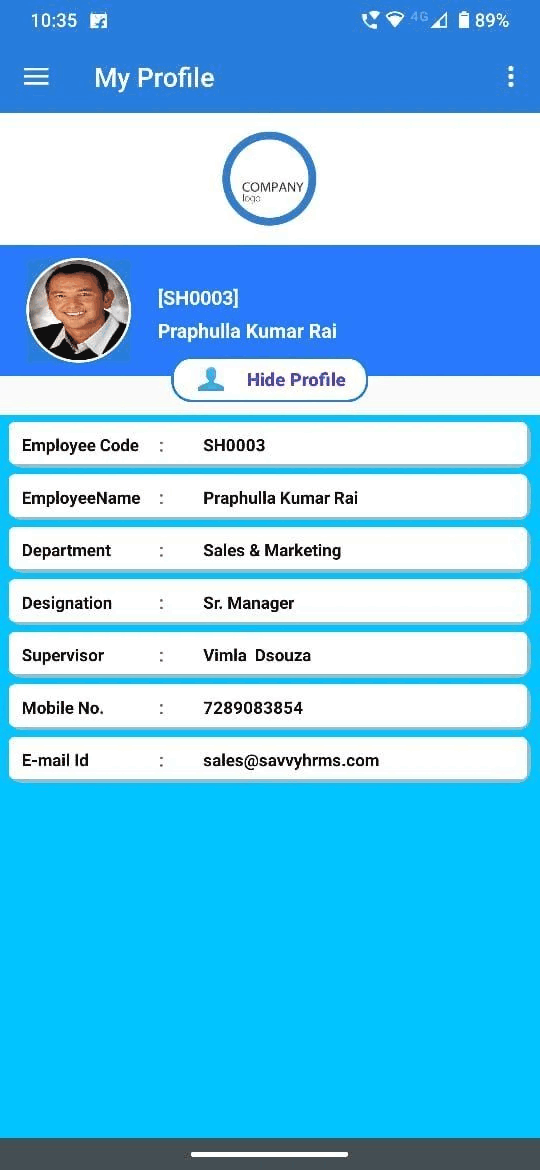 Savvy HRMS Mobile app for iOS and Android Devices in 2025