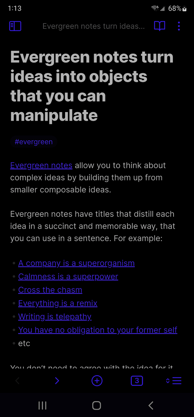 Obsidian Mobile app for iOS and Android Devices in 2025