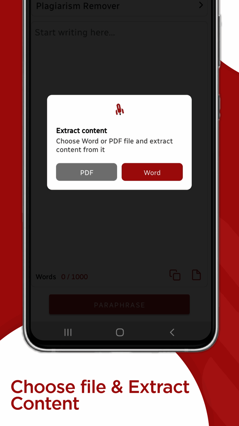 Paraphrasing Tool AI Mobile app for iOS and Android Devices in 2025