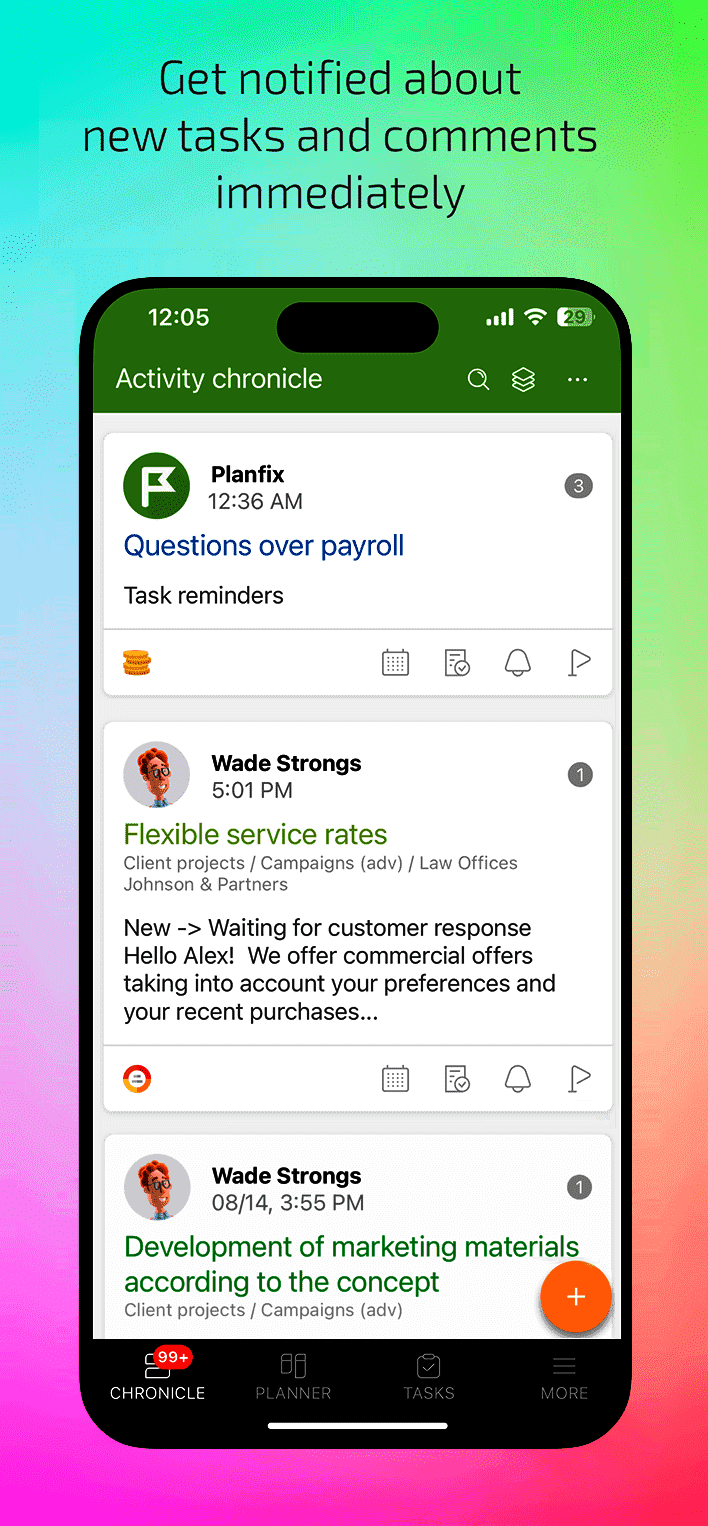 Planfix Mobile app for iOS and Android Devices in 2026