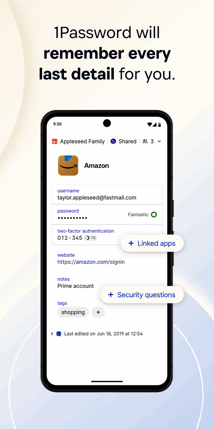 1Password Mobile app for iOS and Android Devices in 2025