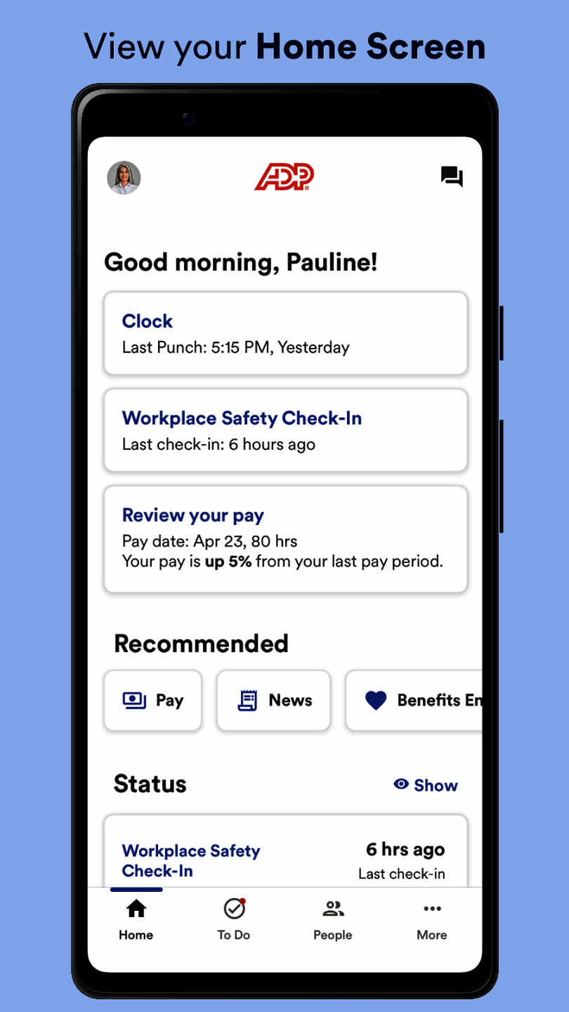 ADP Vista HCM Mobile app for iOS and Android Devices in 2025