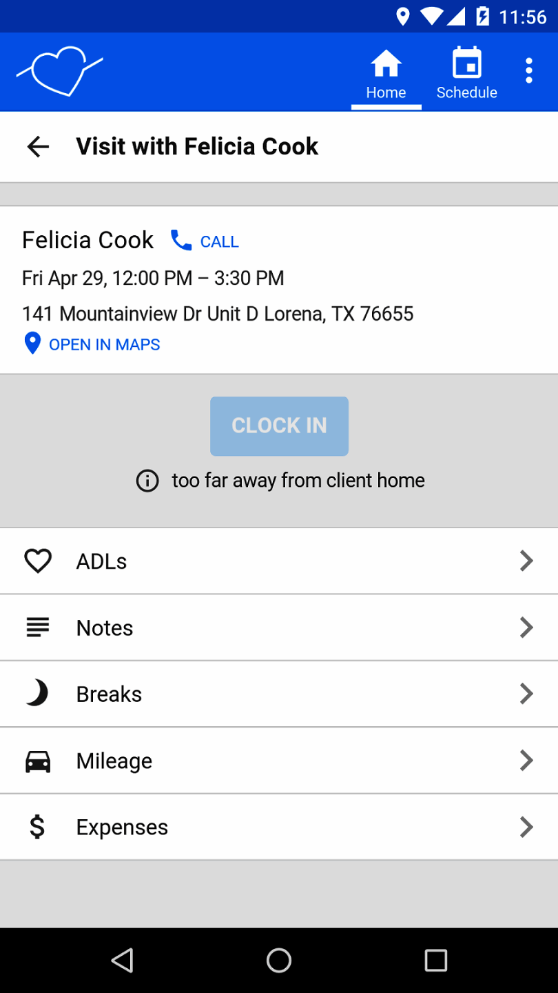 AxisCare Mobile app for iOS and Android Devices in 2025