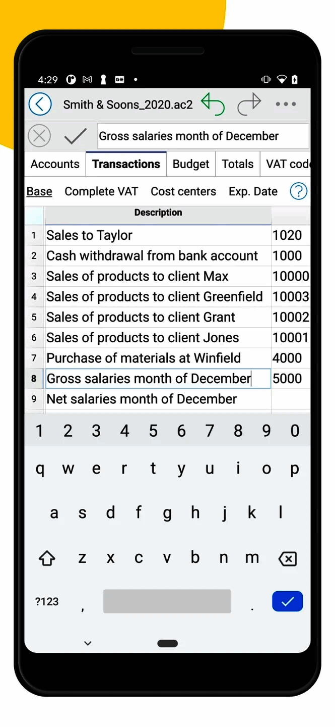 Banana Accounting Plus Mobile app for iOS and Android Devices in 2025