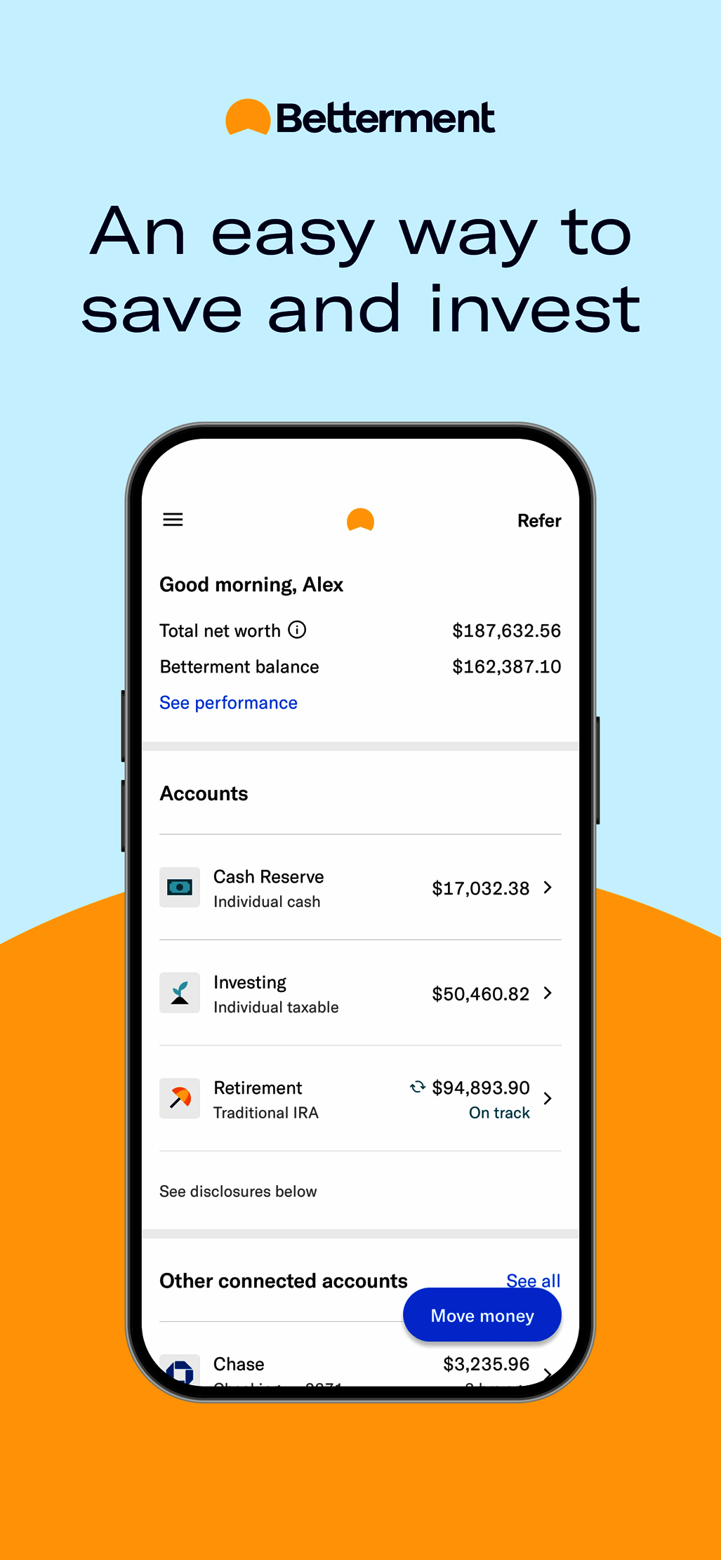 Betterment Mobile app for iOS and Android Devices in 2025