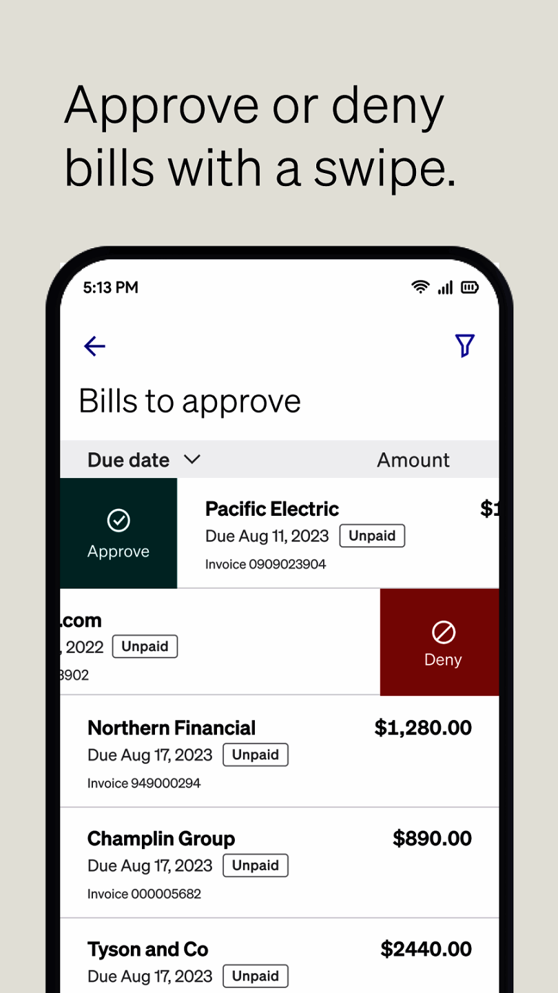 Bill.com Mobile app for iOS and Android Devices in 2025