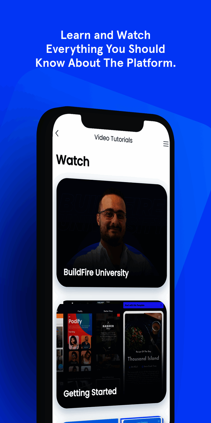 BuildFire Mobile app for iOS and Android Devices in 2025