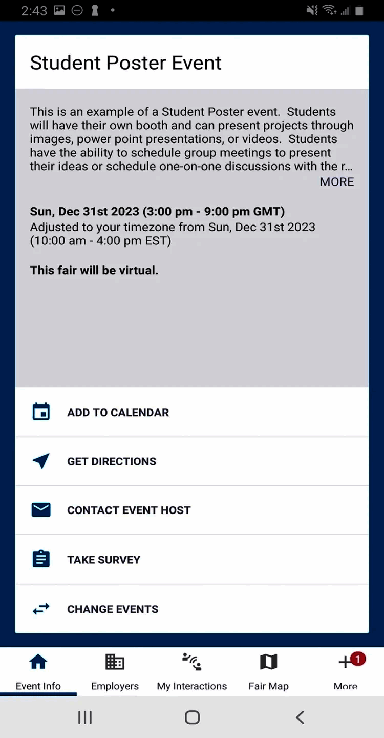 Career Fair Plus Mobile app for iOS and Android Devices in 2025