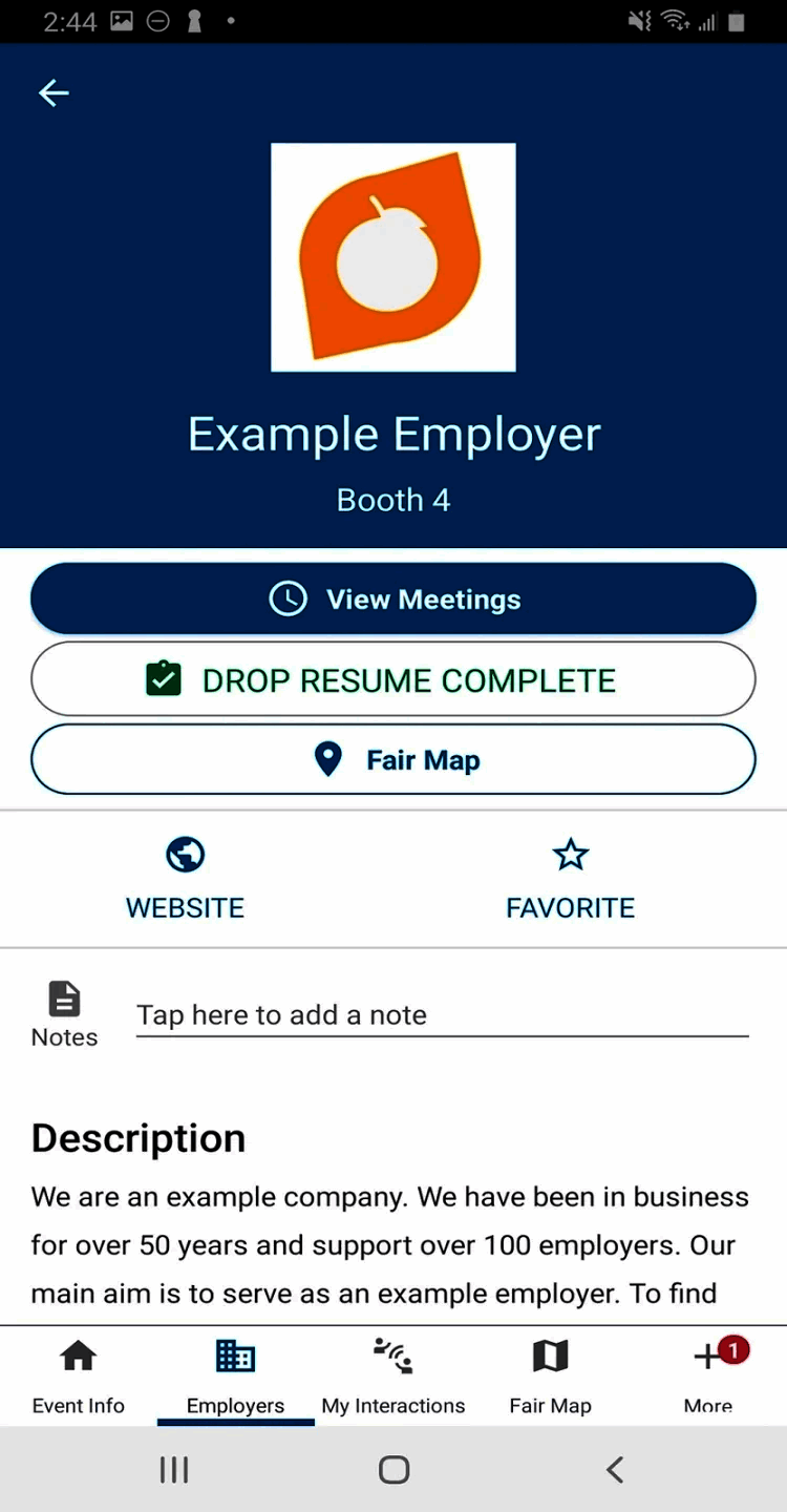 Career Fair Plus Mobile app for iOS and Android Devices in 2025