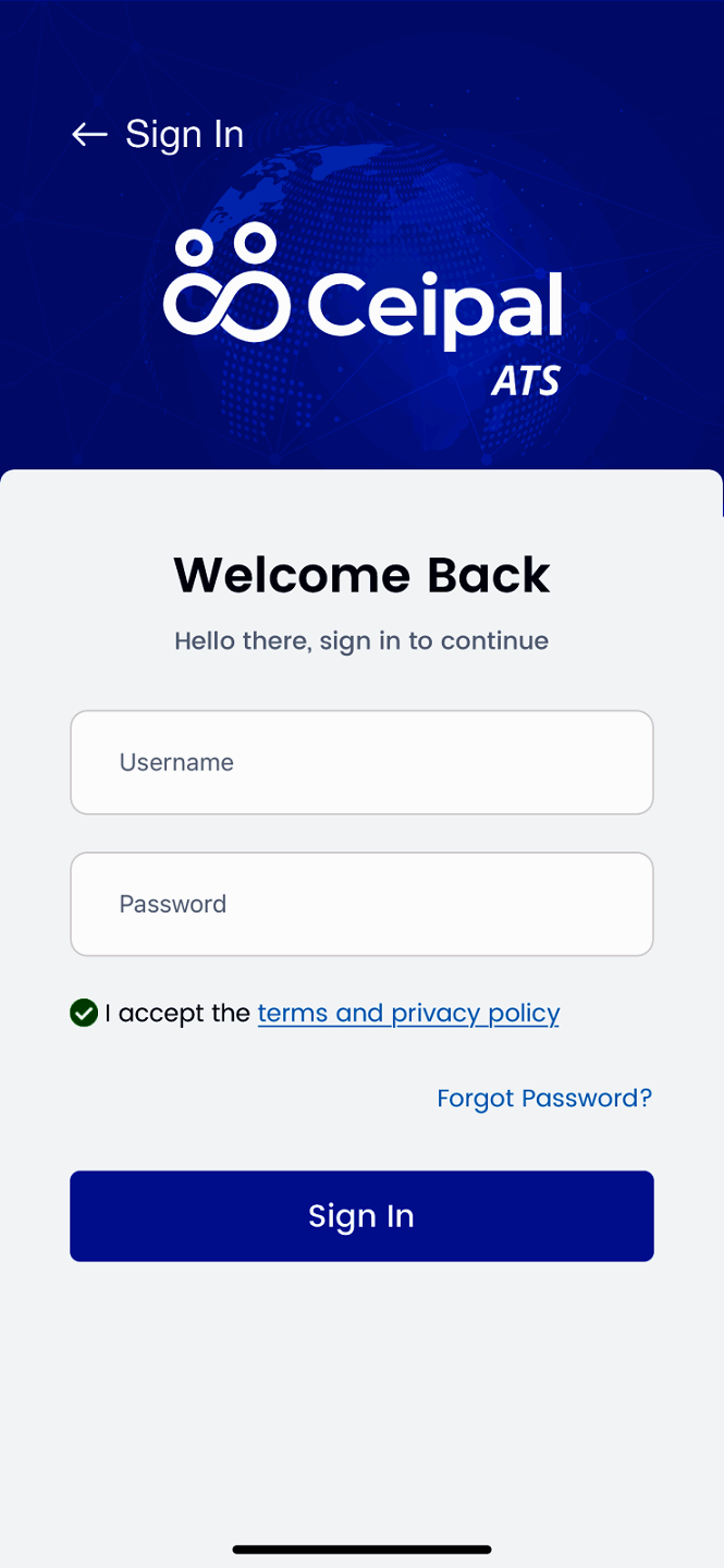 Ceipal ATS Mobile app for iOS and Android Devices in 2025
