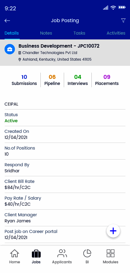 Ceipal ATS Mobile app for iOS and Android Devices in 2025