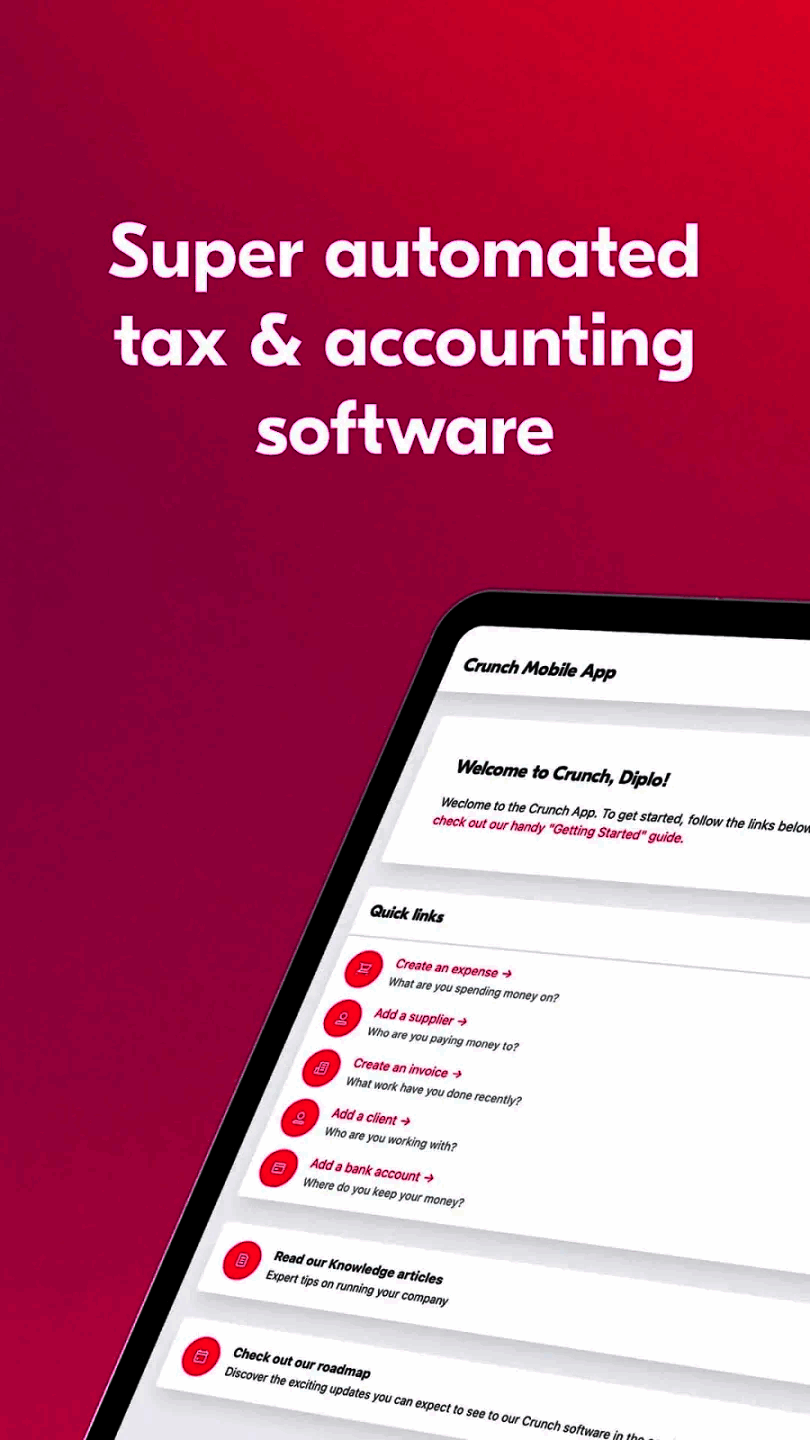 Crunch Accounting Mobile app for iOS and Android Devices in 2024