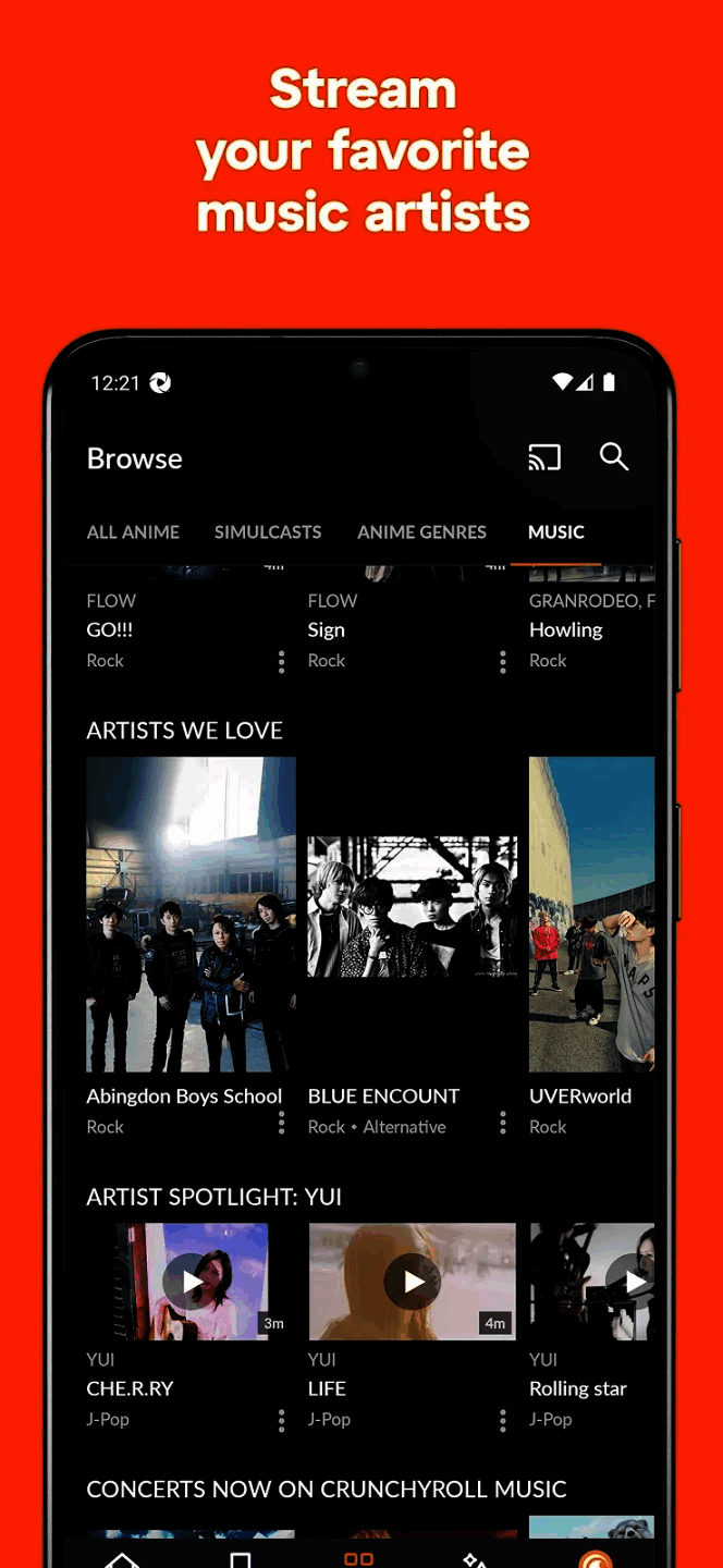 Crunchyroll Mobile app for iOS and Android Devices in 2025