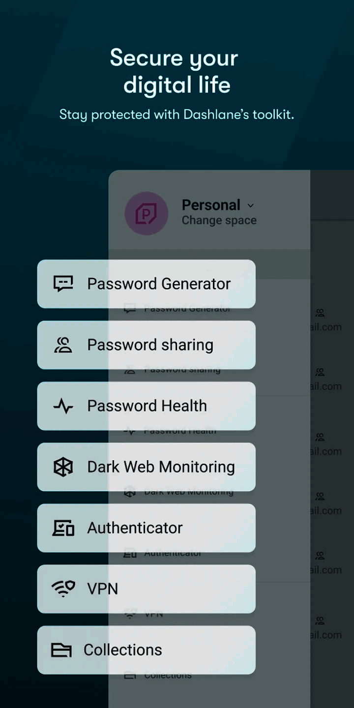 Dashlane Mobile app for iOS and Android Devices in 2025