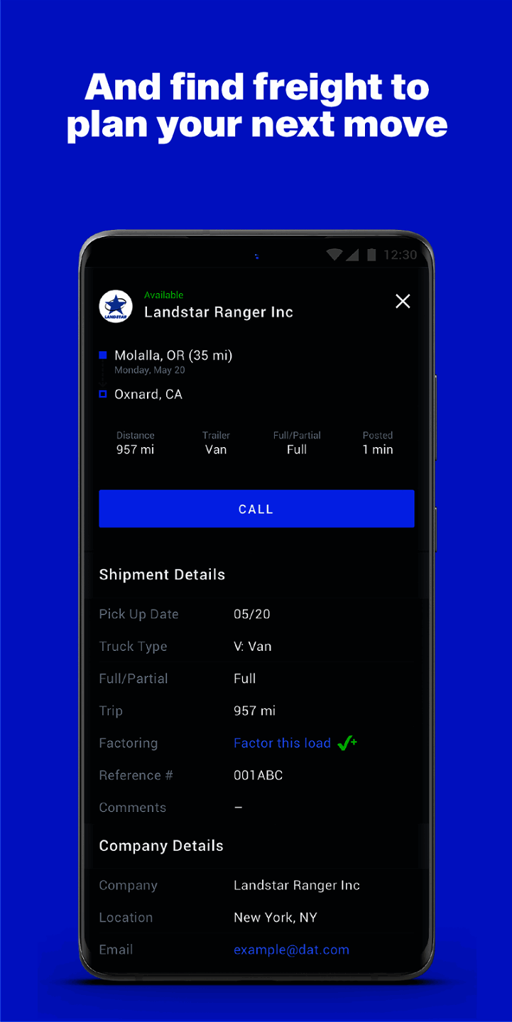 DAT Load Board Mobile app for iOS and Android Devices in 2025
