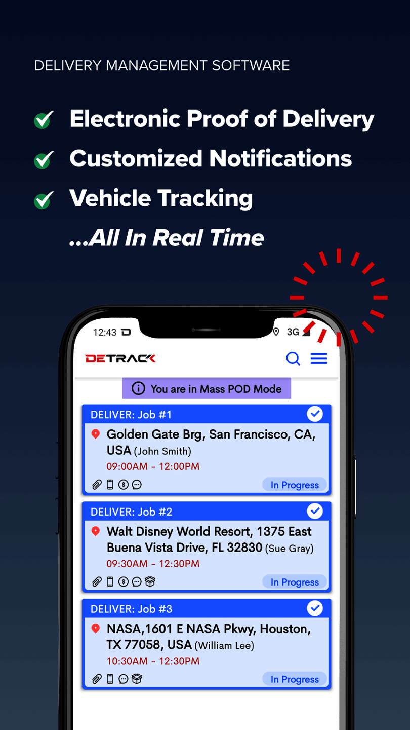 Detrack Mobile app for iOS and Android Devices in 2025