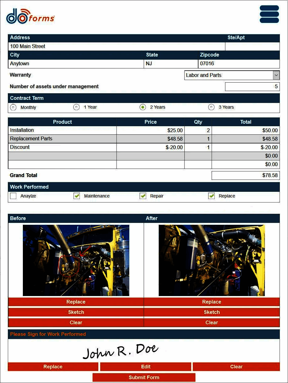 DoForms Mobile app for iOS and Android Devices in 2025