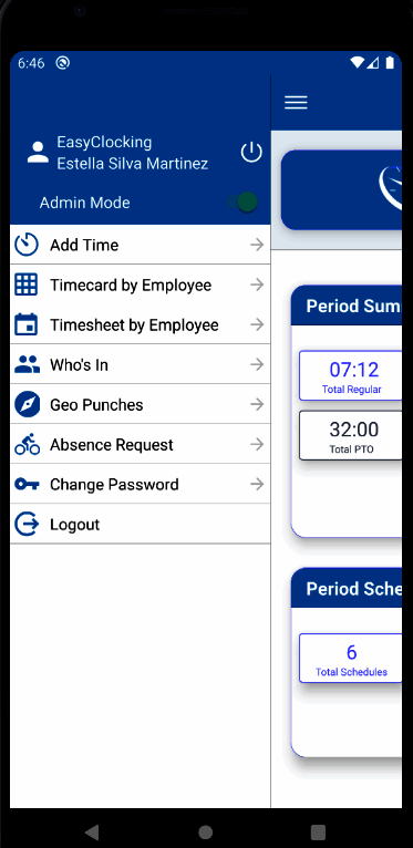 EasyClocking Mobile app for iOS and Android Devices in 2025