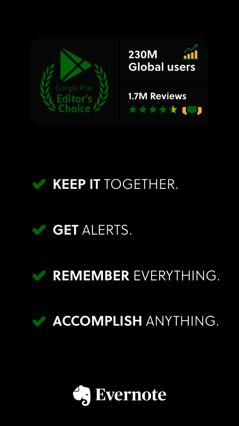 Evernote Mobile app for iOS and Android Devices in 2025