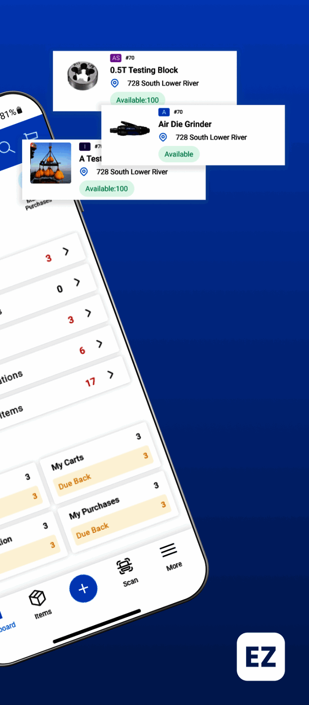 EZOfficeInventory Mobile app for iOS and Android Devices in 2024