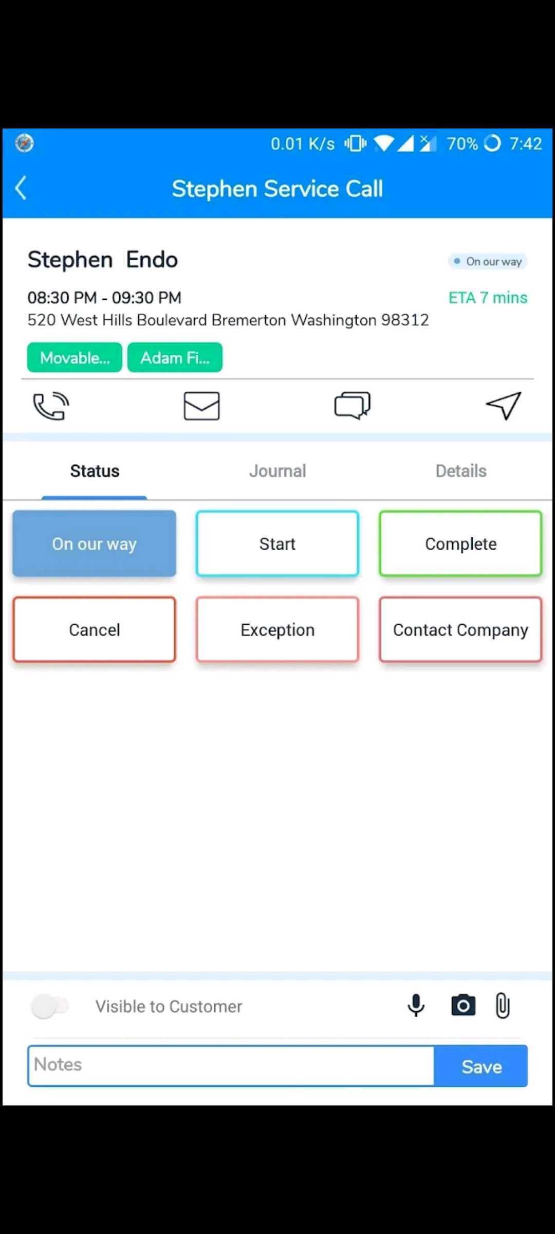 Arrivy Mobile app for iOS and Android Devices in 2026