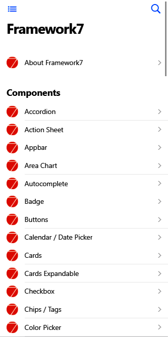 Framework7 Mobile app for iOS and Android Devices in 2025