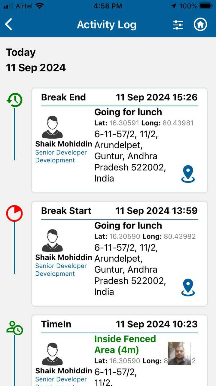 Geo Attendance Tracker Mobile app for iOS and Android Devices in 2026