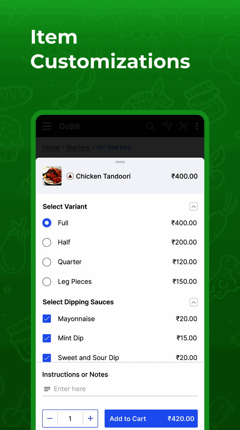 GOFRUGAL Restaurant POS Mobile app for iOS and Android Devices in 2025