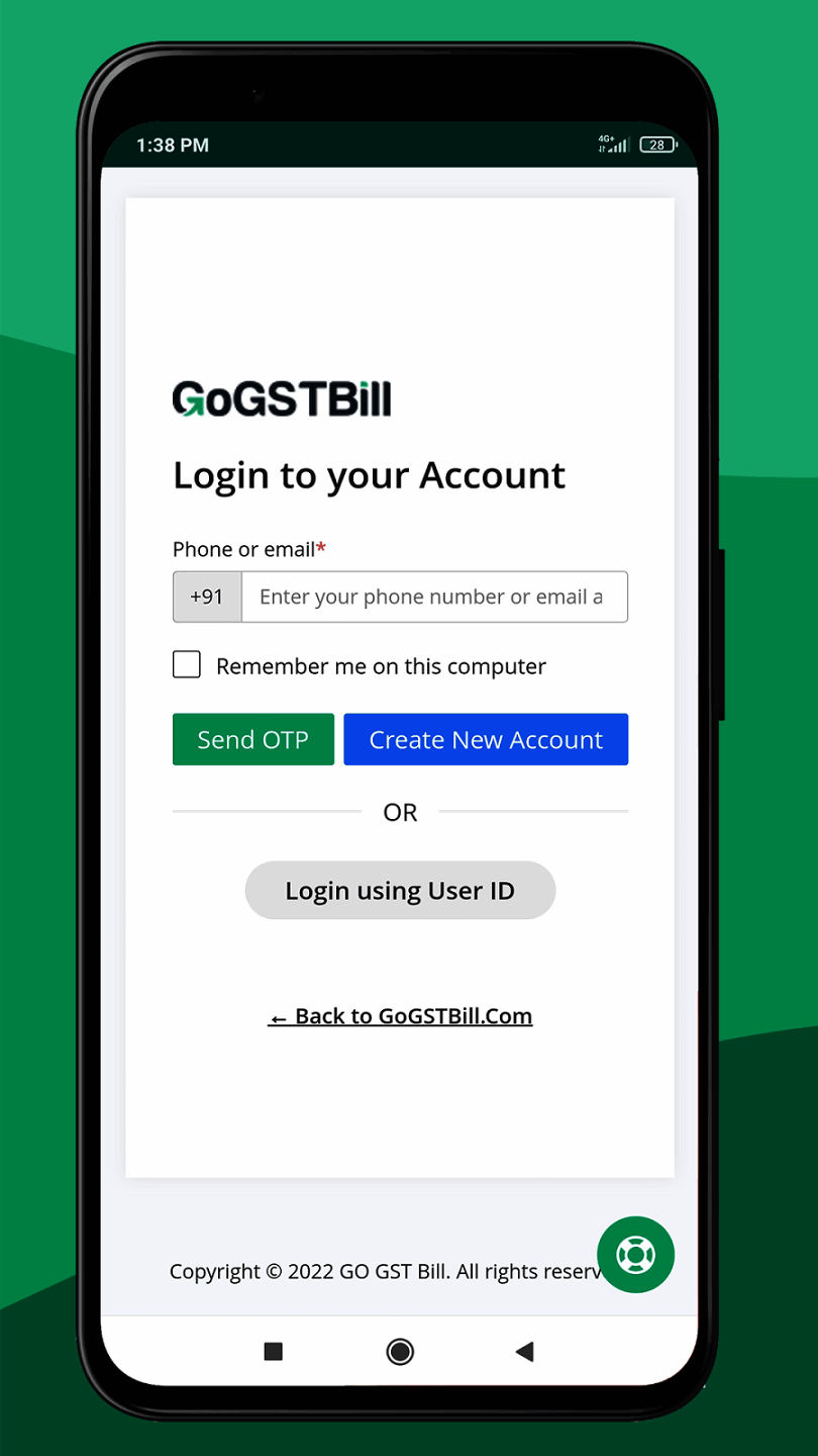 GO GST BILL Mobile app for iOS and Android Devices in 2025