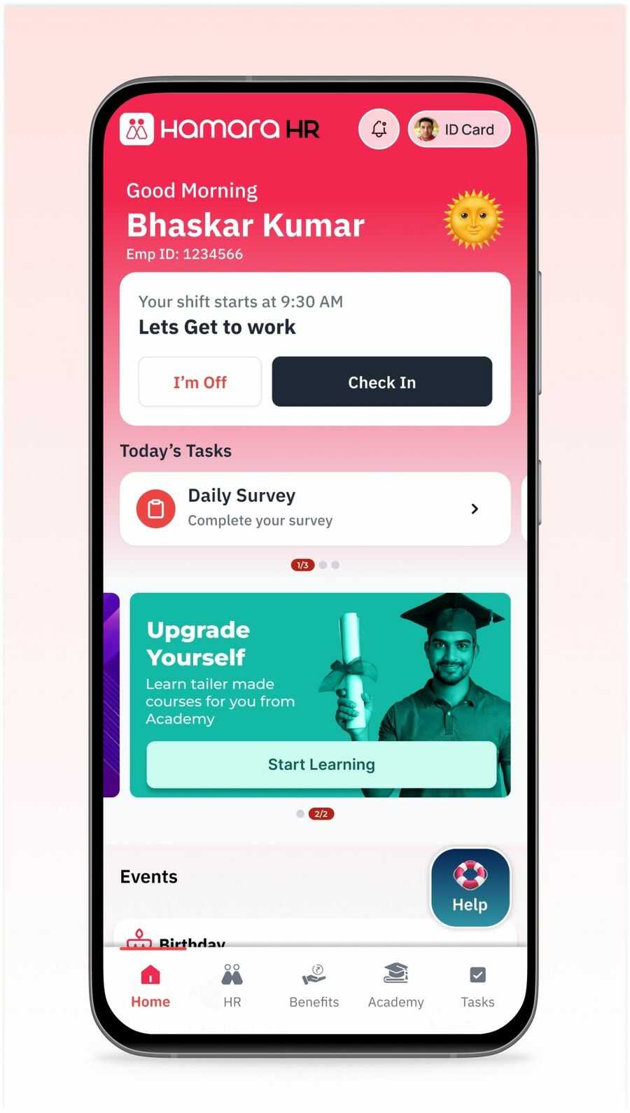 Hamara HR Mobile app for iOS and Android Devices in 2025