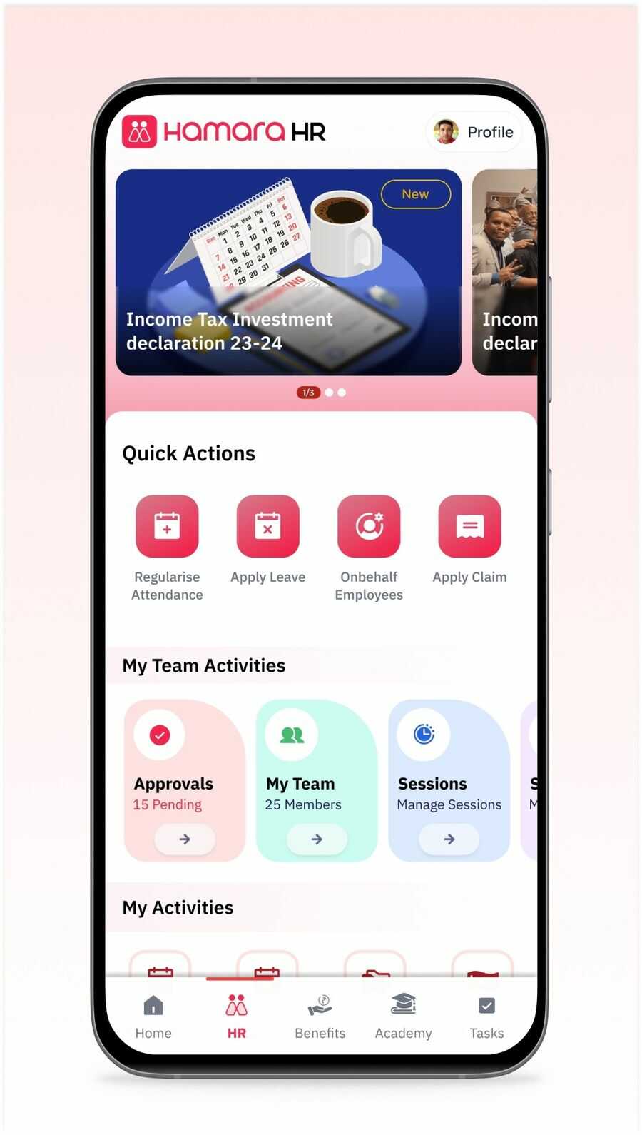 Hamara HR Mobile app for iOS and Android Devices in 2025