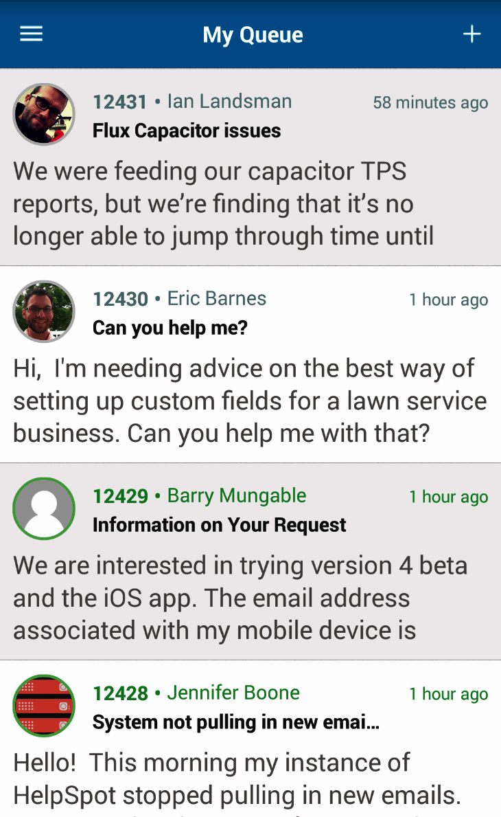 HelpSpot Help Desk Mobile app for iOS and Android Devices in 2024