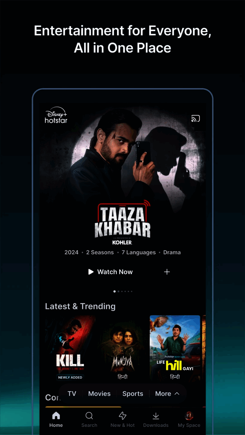 Hotstar Mobile app for iOS and Android Devices in 2025