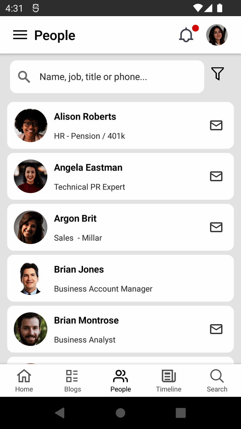Interact Intranet Mobile app for iOS and Android Devices in 2025