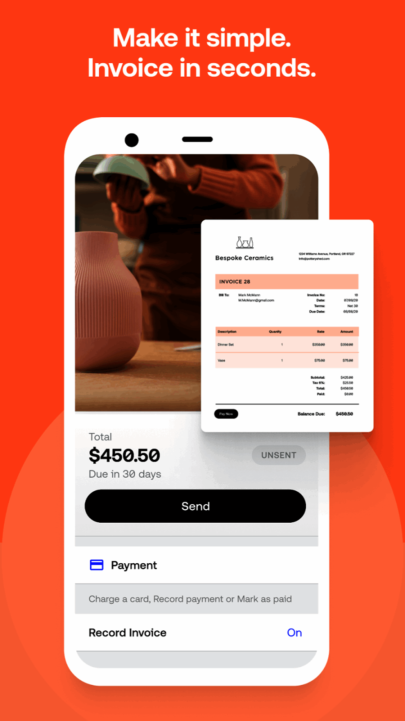 Invoice2go Mobile app for iOS and Android Devices in 2025