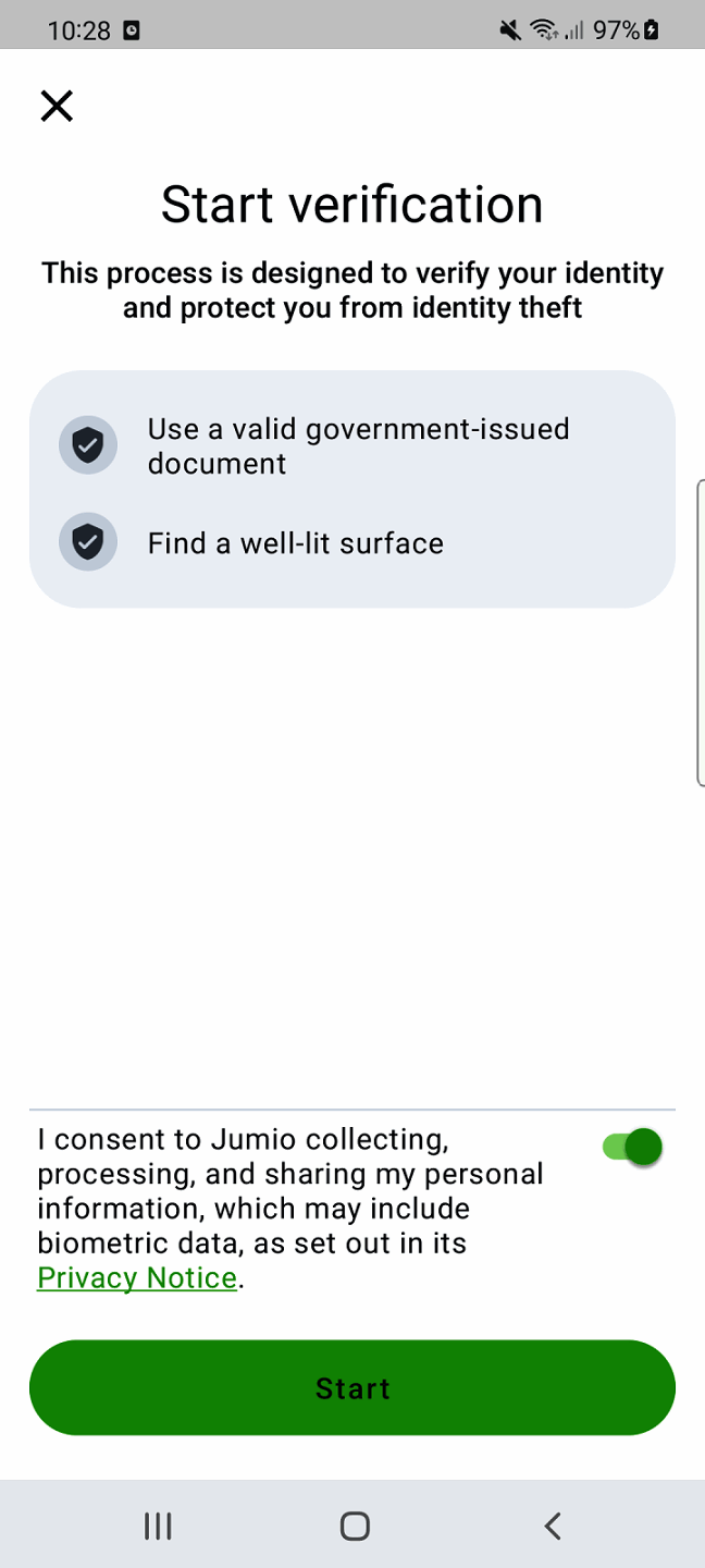 Jumio Mobile app for iOS and Android Devices in 2025