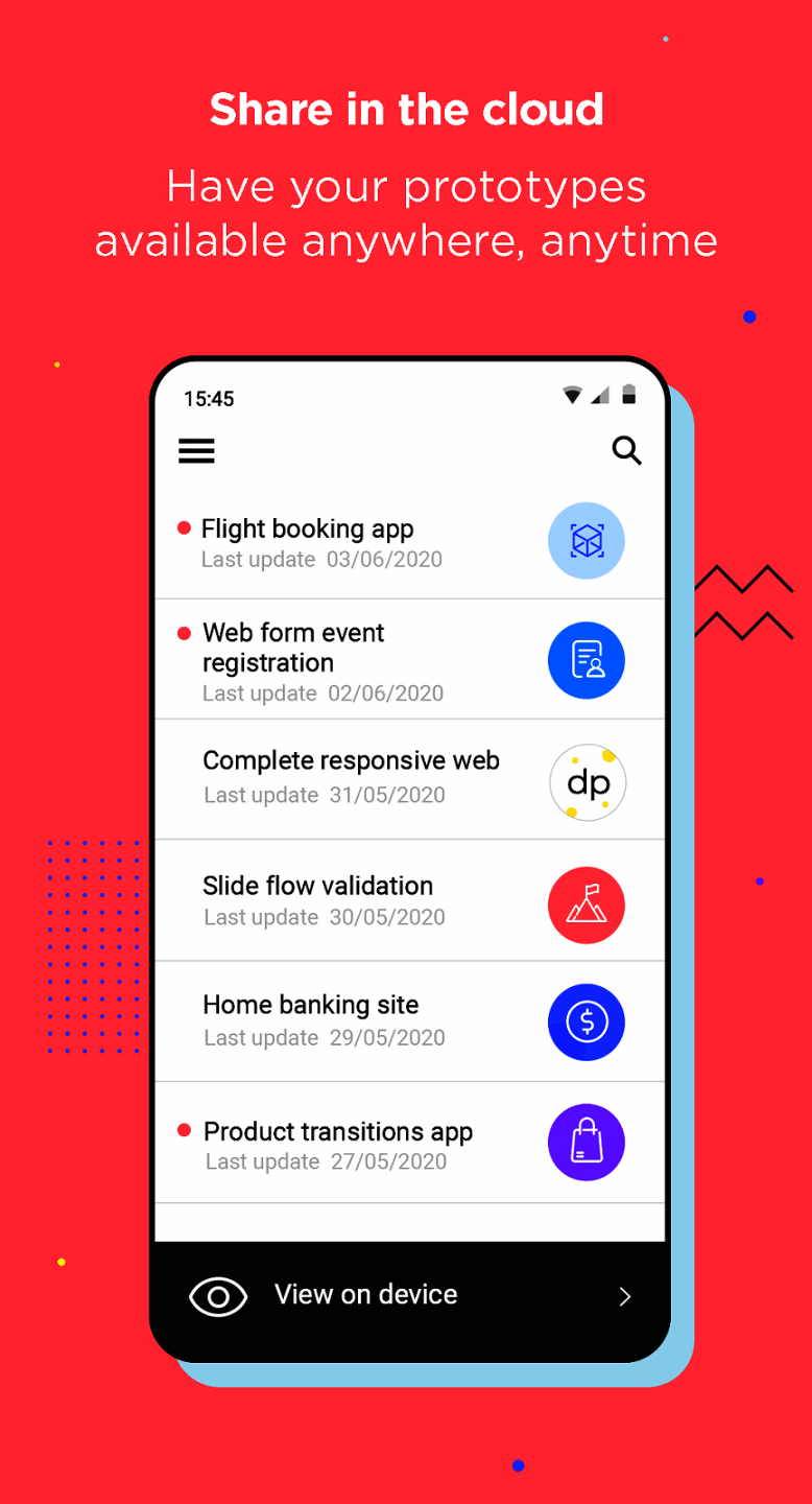 Justinmind Mobile app for iOS and Android Devices in 2025