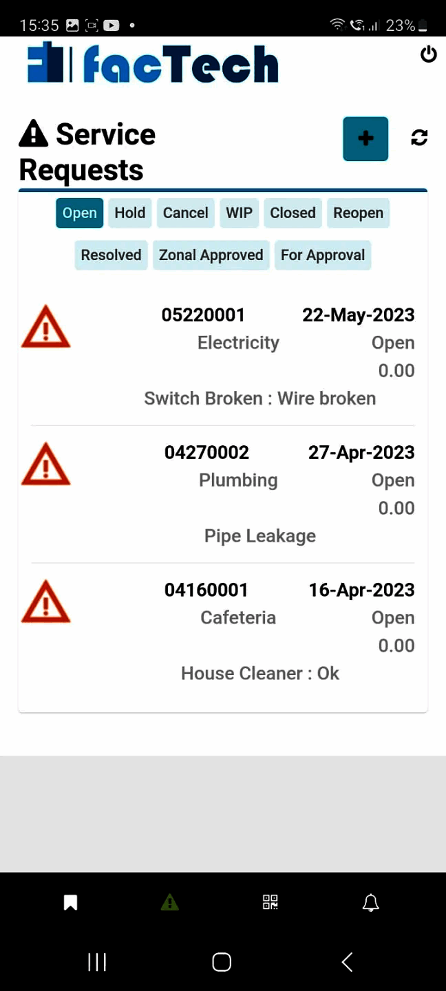Kaizen CAFM Mobile app for iOS and Android Devices in 2025