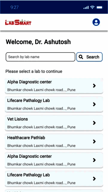 Labsmart Mobile app for iOS and Android Devices in 2025