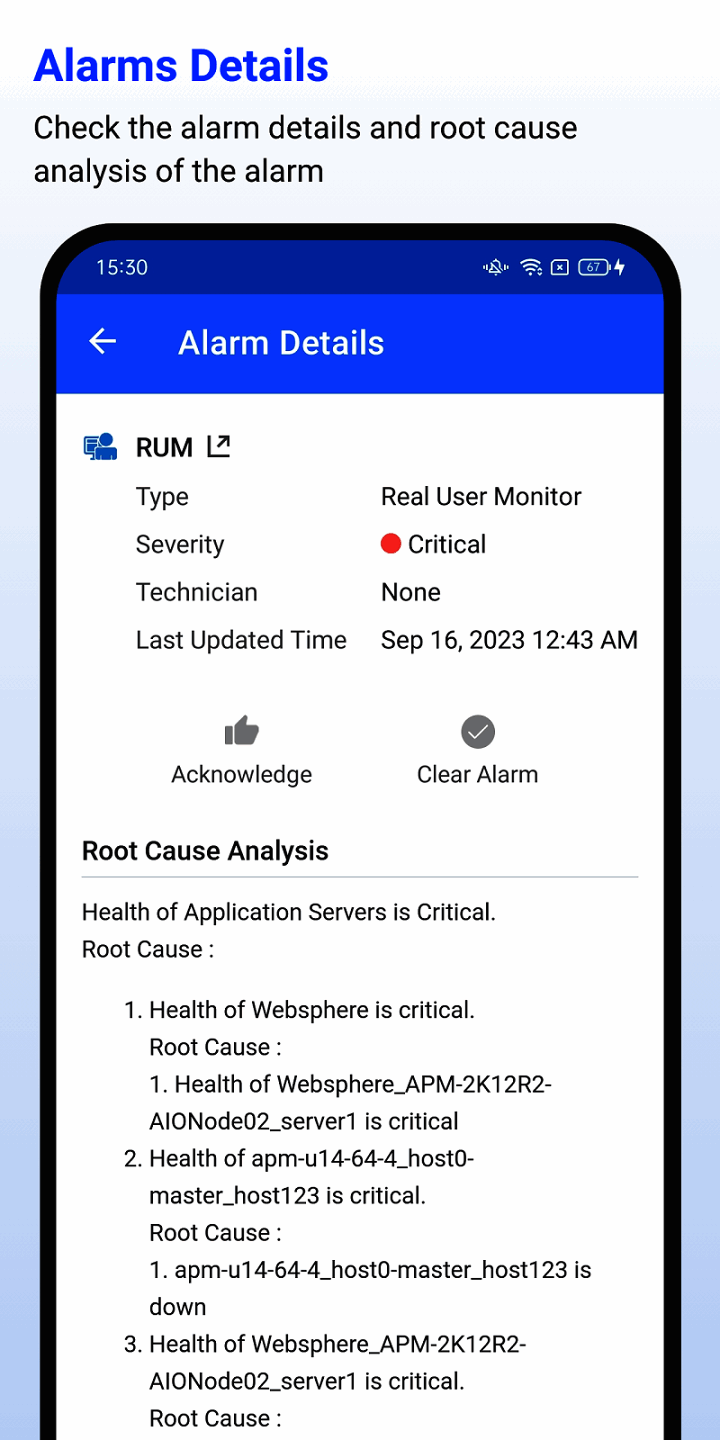 ManageEngine Applications Manager Mobile app for iOS and Android ...