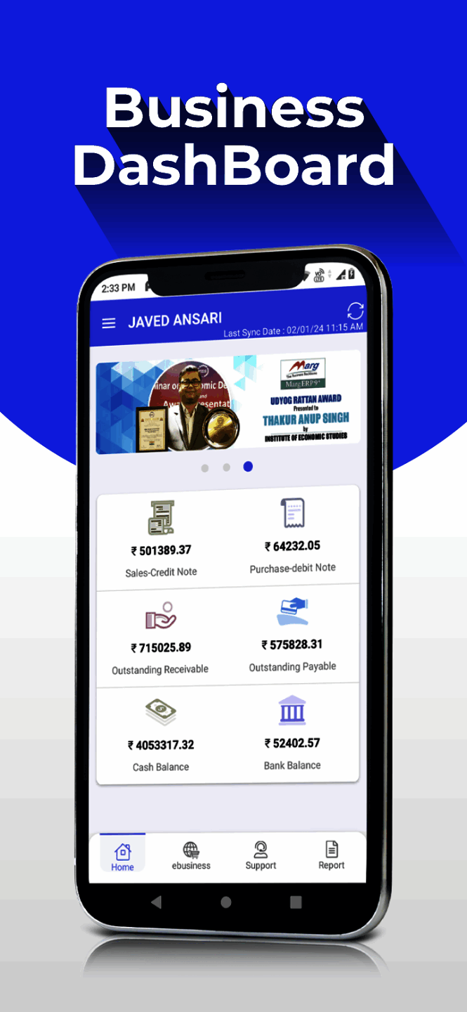 Marg ERP 9 Software Mobile app for iOS and Android Devices in 2025