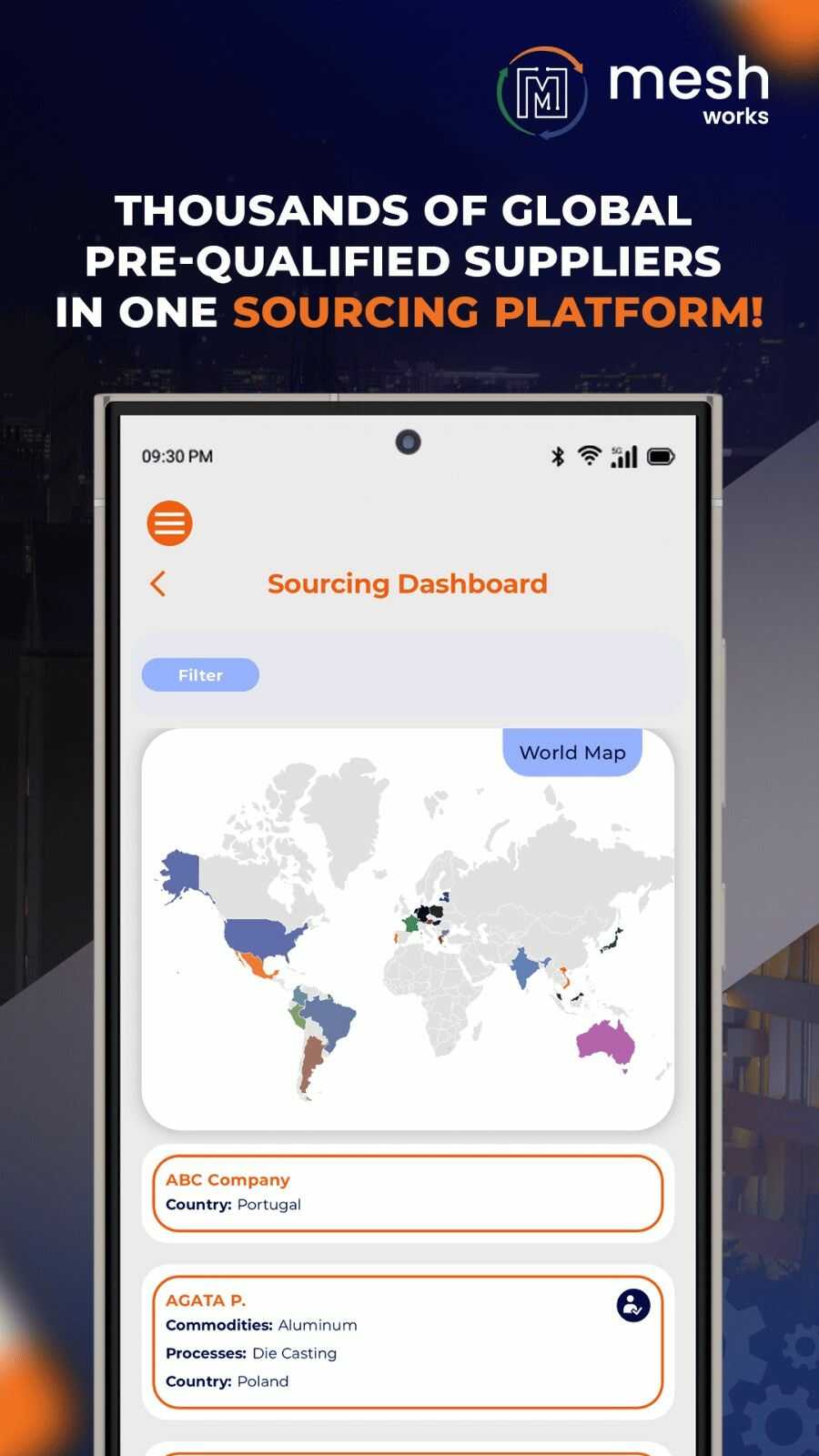 MESH Works Mobile app for iOS and Android Devices in 2025